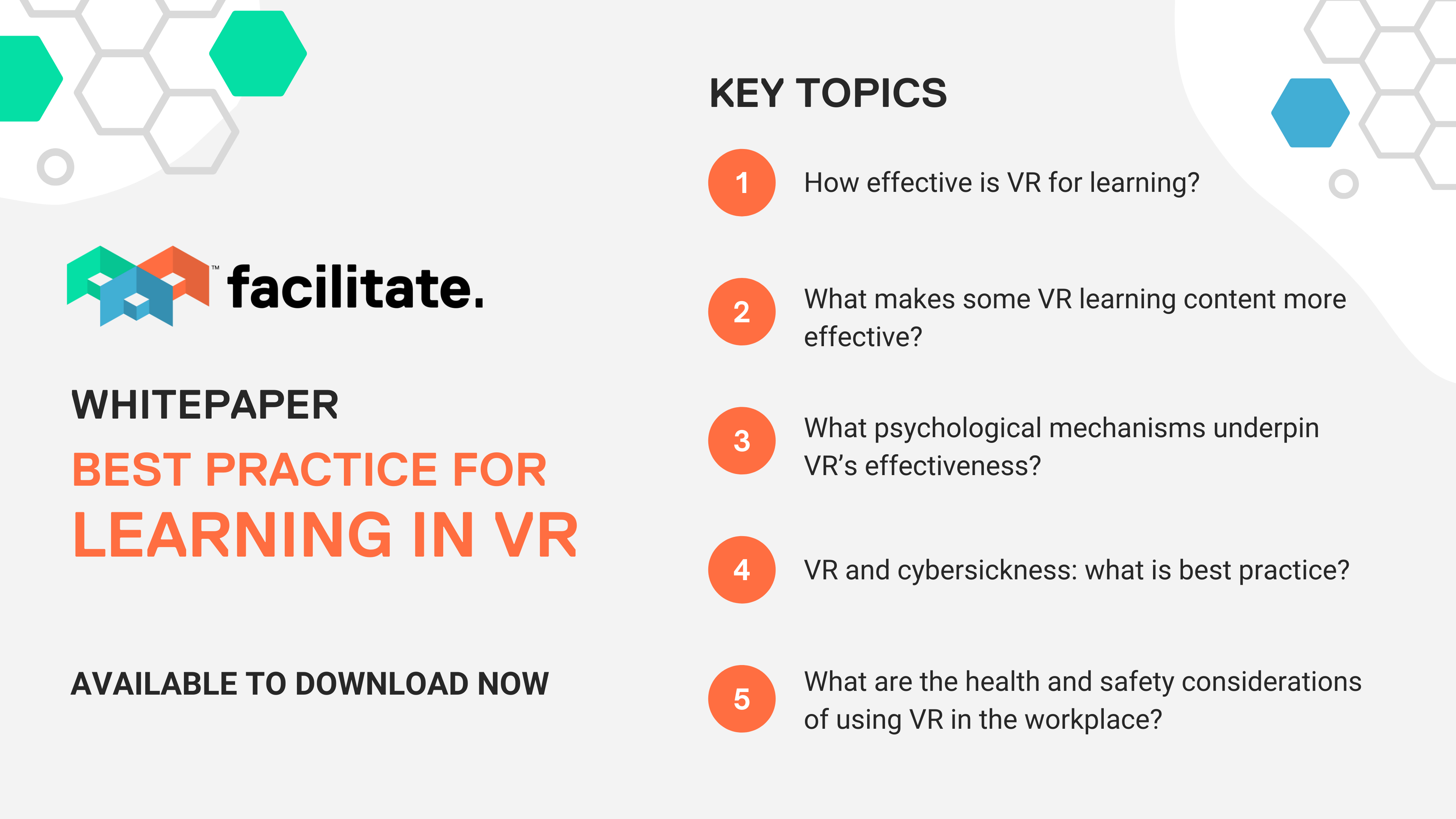 Best Practice for Learning in VR | Free Whitepaper | Facilitate VR ...